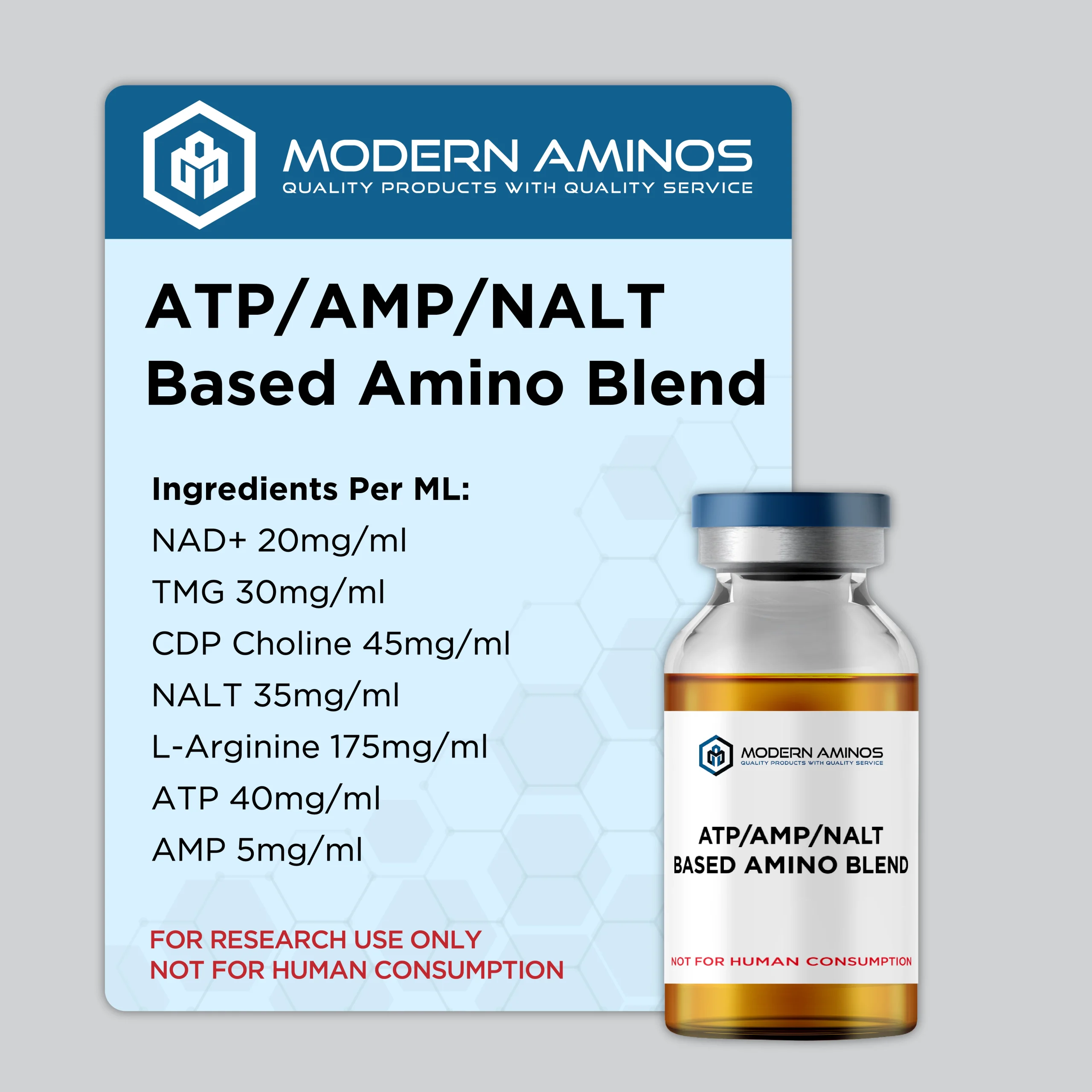 ATP/AMP/NALT Based Amino Blend (20ML) - Modern Aminos