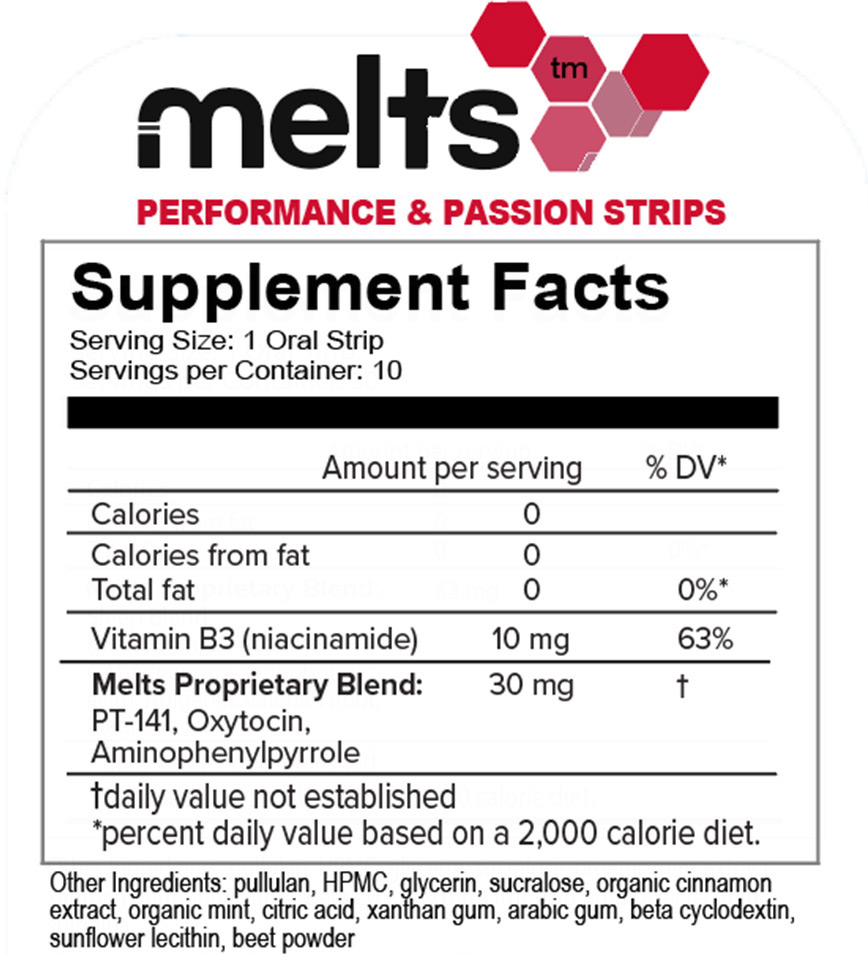 Melts™ Passion & Performance Dissolving Strips - Modern Aminos